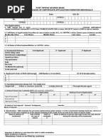 Post Office NSC Form | PDF