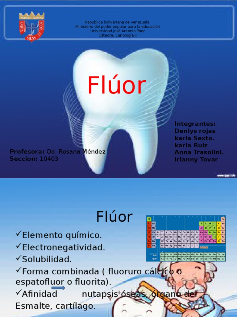 Flúor | Diente humano | Flúor | Prueba gratuita de 30 días | Scribd