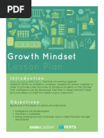 Lesson Plan: Developing A Growth Mindset | PDF | Mindset | Lesson Plan