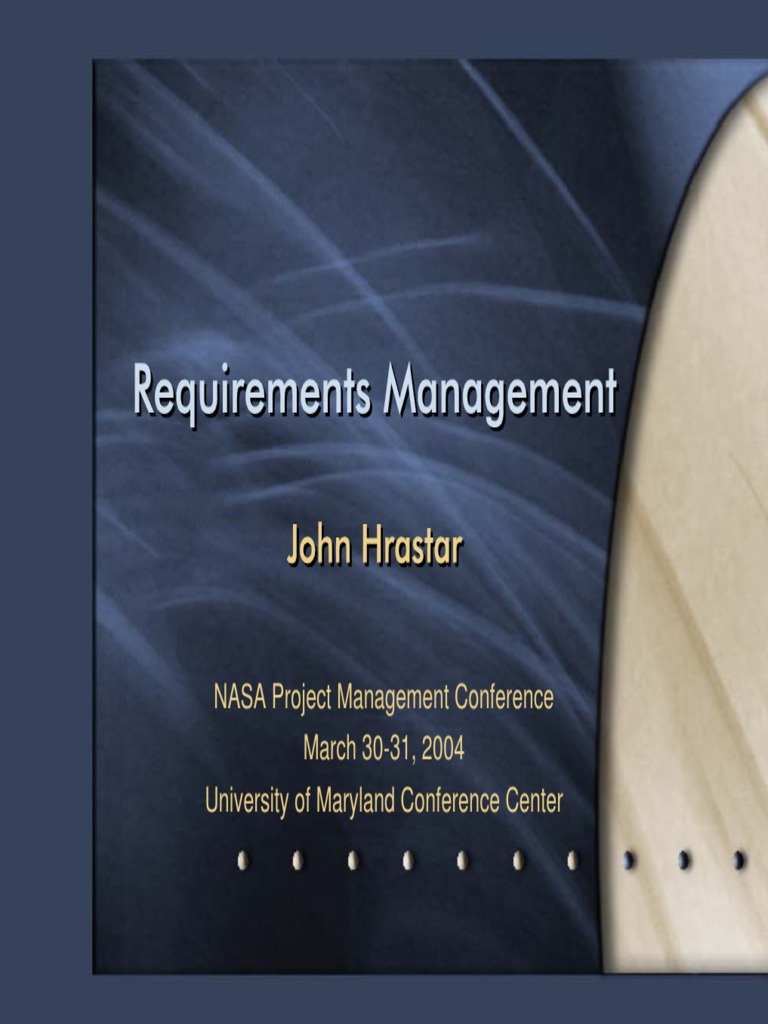 NASA Requirements Management | PDF | Verification And Validation ...