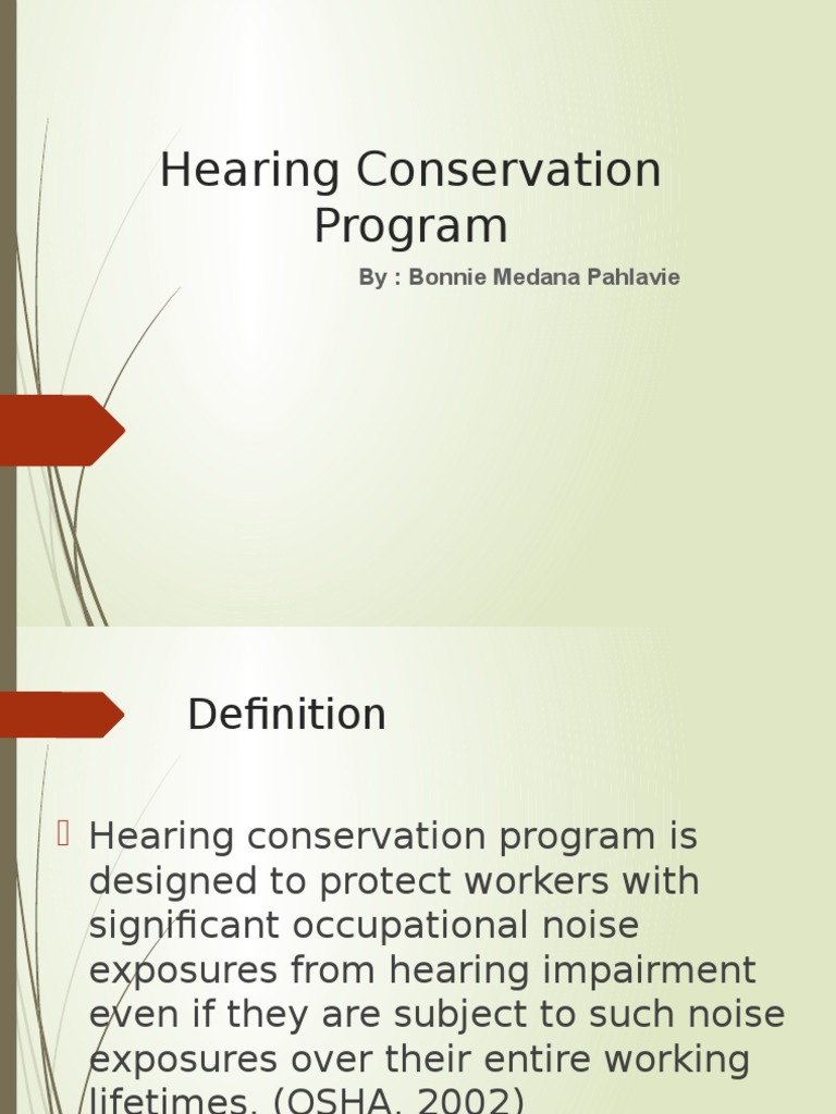 Hearing Conservation Program-Rev | PDF | Noise | Working Conditions
