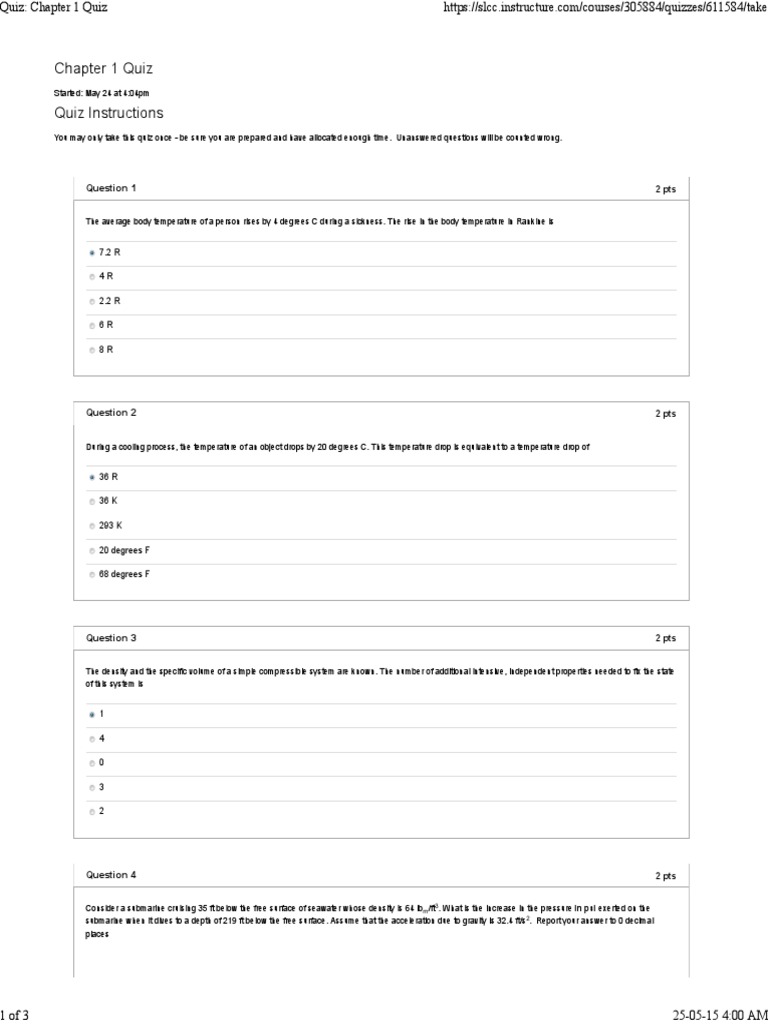 Assessing Fundamental Thermodynamics Concepts: A 10-Question Multiple ...