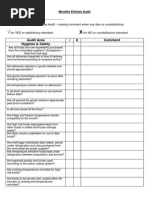 Haccp All in One Daily Record Sheet | PDF | Cooking, Food & Wine