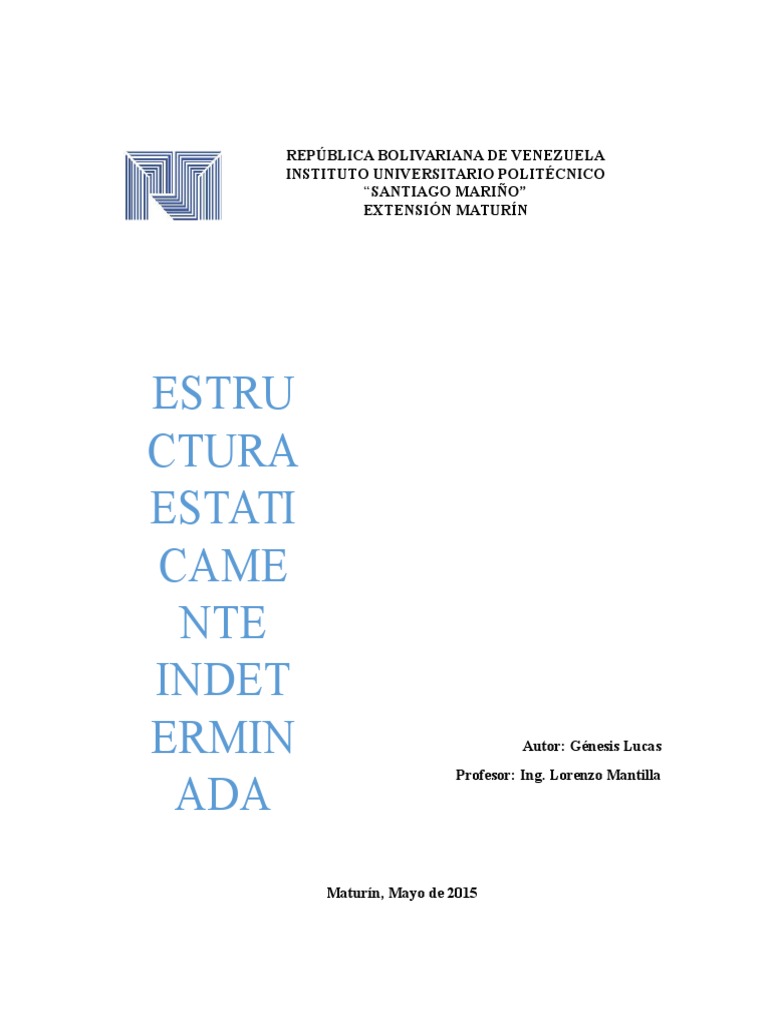 Estructuras Hiperestaticas | PDF | Ecuaciones | Elasticidad (Física)