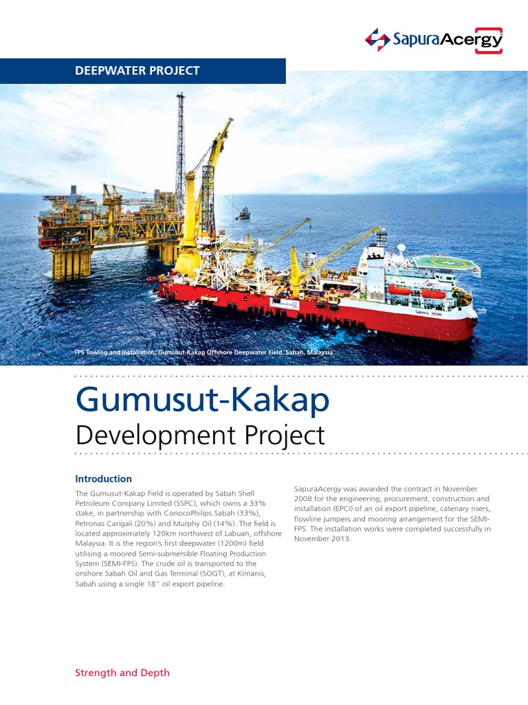 Gumusut Kakap | PDF | Petroleum | Pipeline Transport
