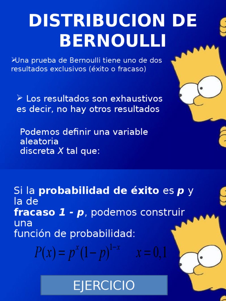 Distribución Bernoulli y Binomial | PDF | Teoría estadística | Enseñanza de matemática