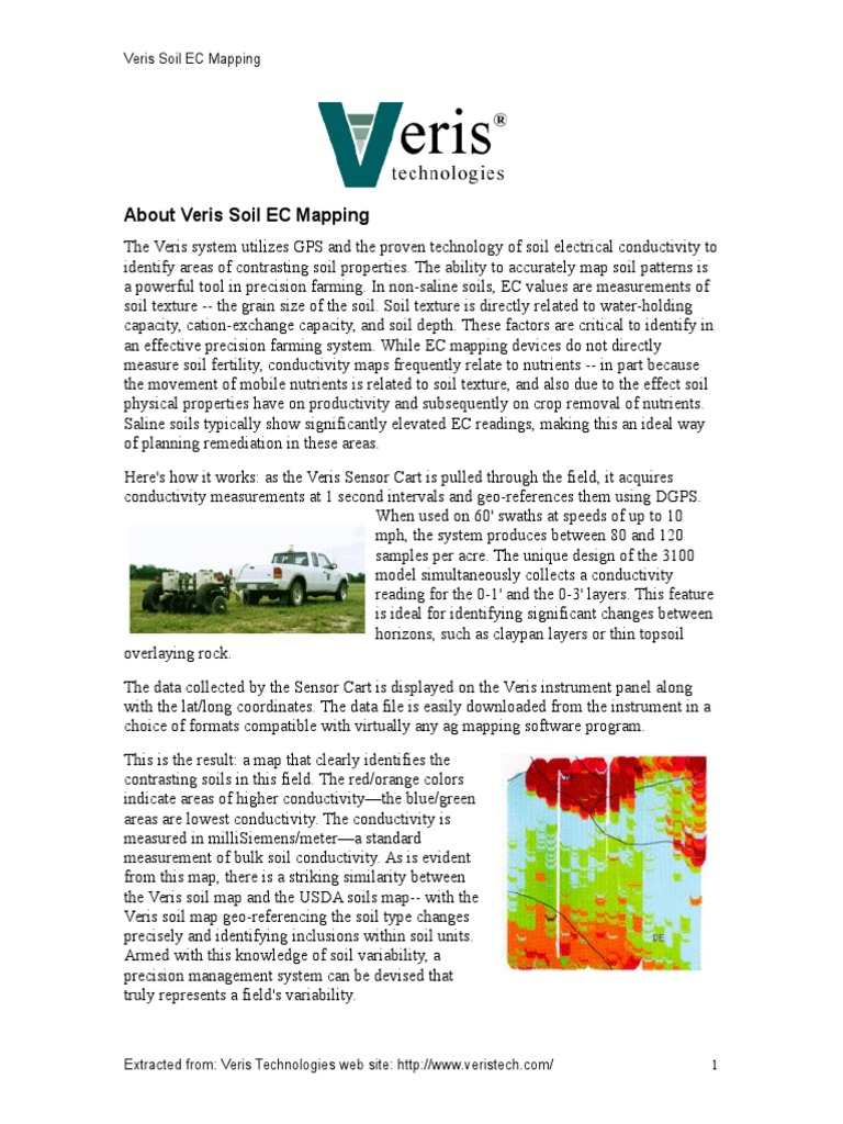 About Veris Soil EC Mapping | PDF | Soil | Electrical Resistivity And ...