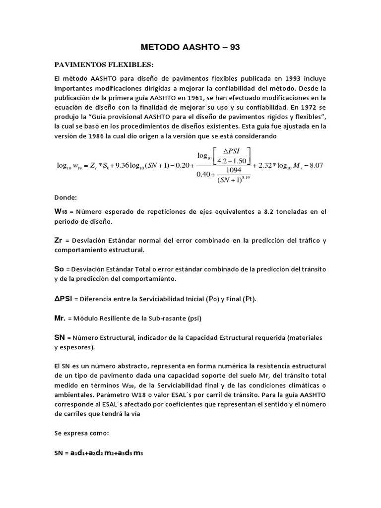 Metodo Aashto | PDF | La carretera | Función (Matemáticas)