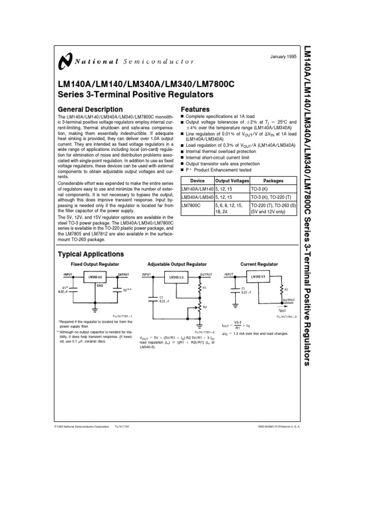 LM7805C | Capacitor | Power Supply