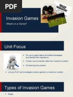 Invasion Games: Concepts and Strategies | PDF | Invasion | Concept