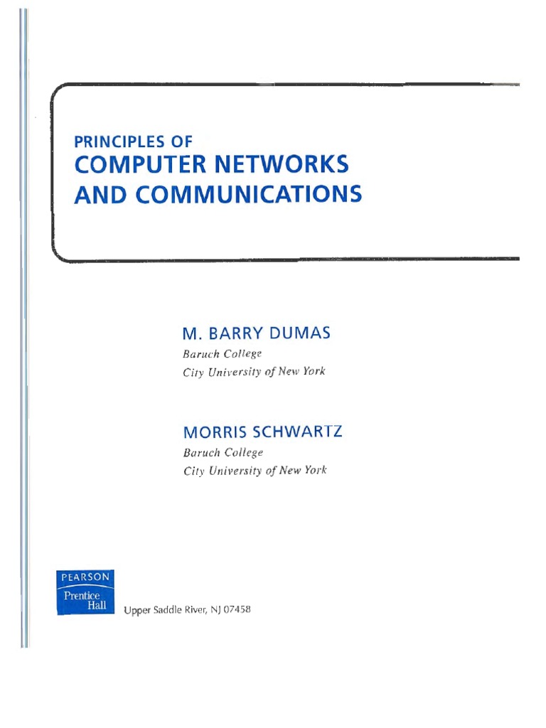 Principles of Computer Networks and Communications PDF | PDF ...