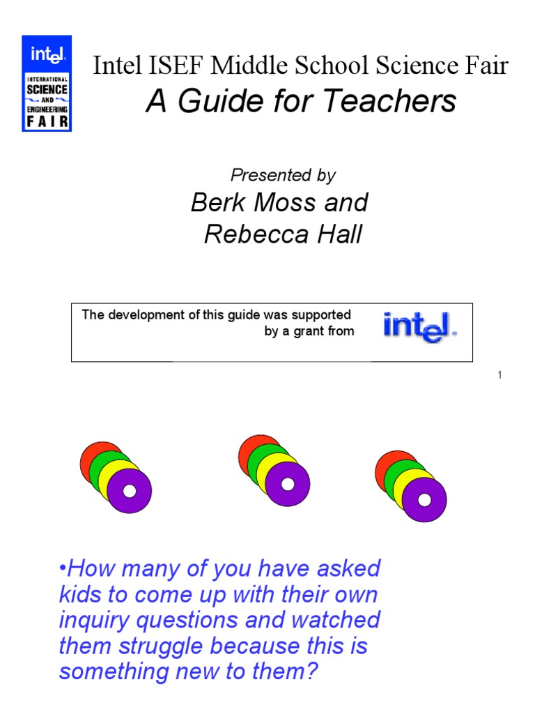 Intel ISEF Middle School Science Fair: A Guide For Teachers | PDF ...