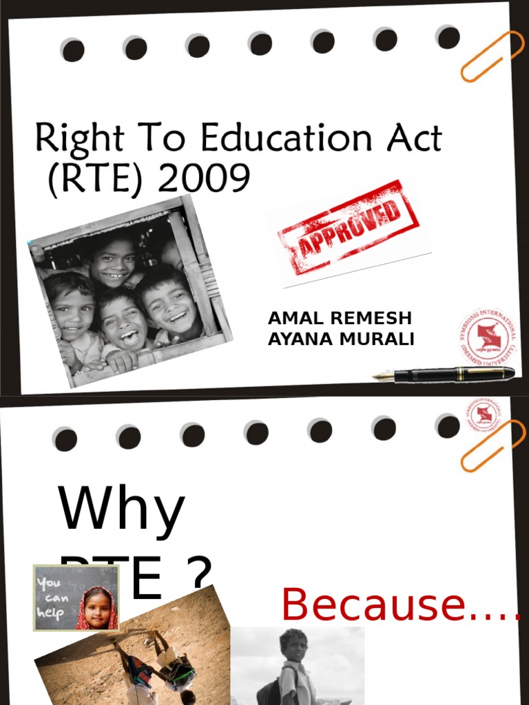 Right To Education | PDF | Government Information | Social Institutions