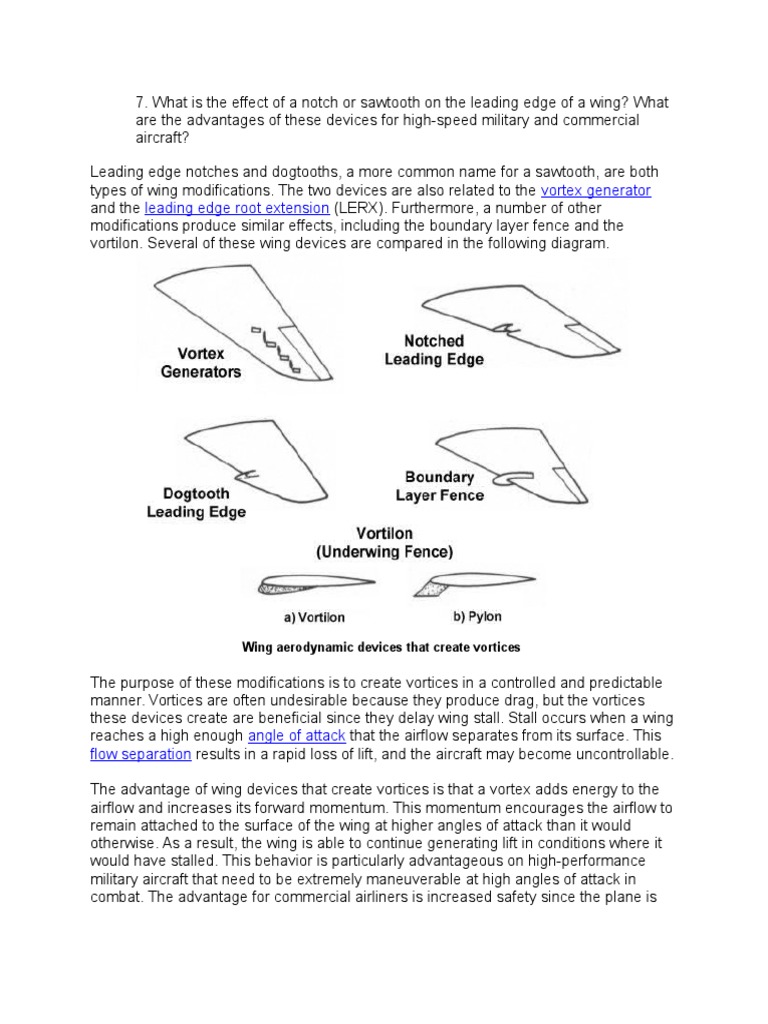 What is the Effect of a Notch | Vortices | Stall (Fluid Mechanics)