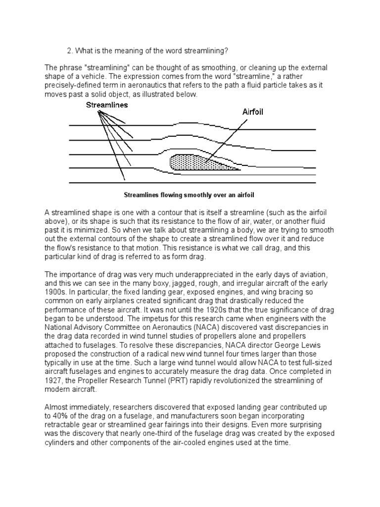 What Is The Meaning of The Word Streamlining | National Advisory ...