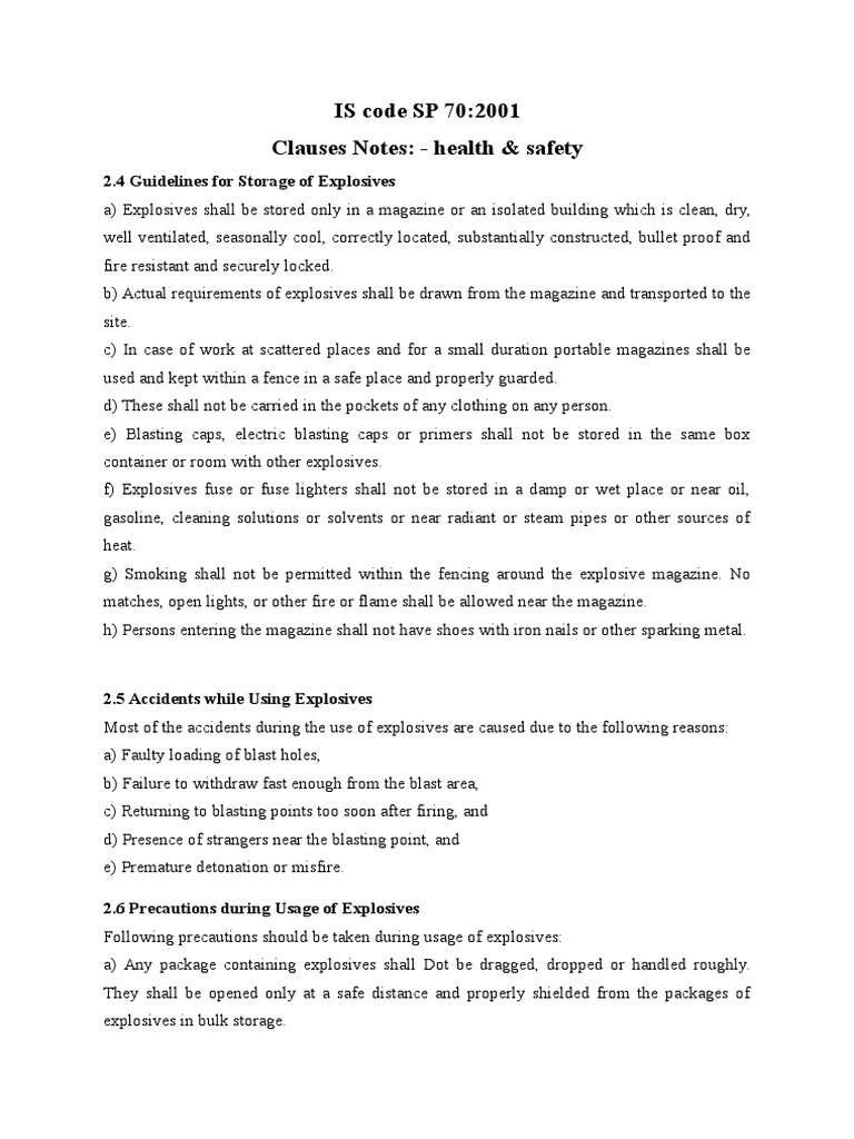 Health & Safety NOTES From Sp70 Code | PDF | Scaffolding | Noise