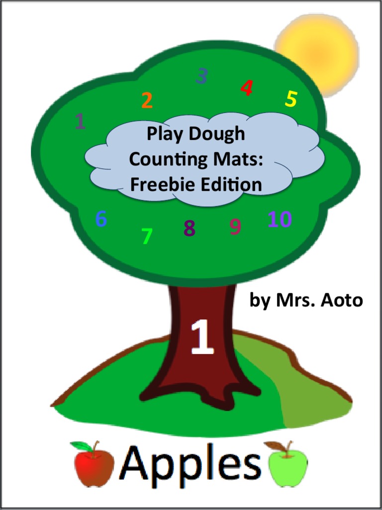 4AS5Z8-Play Dough Counting Mats Freebie Edition | PDF
