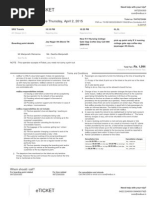 Red Bus Ticket Format | PDF | Ticket (Admission) | Bus