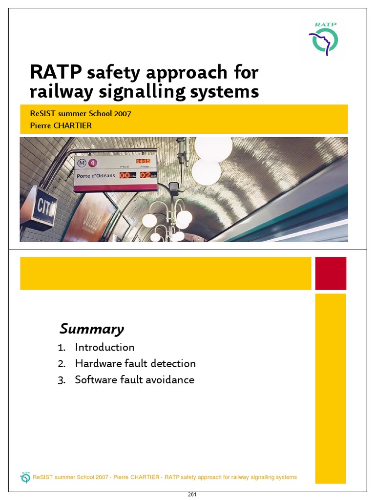 RATP Safety Approach For Railway Signalling Systems PDF | PDF | Formal Methods | Input/Output
