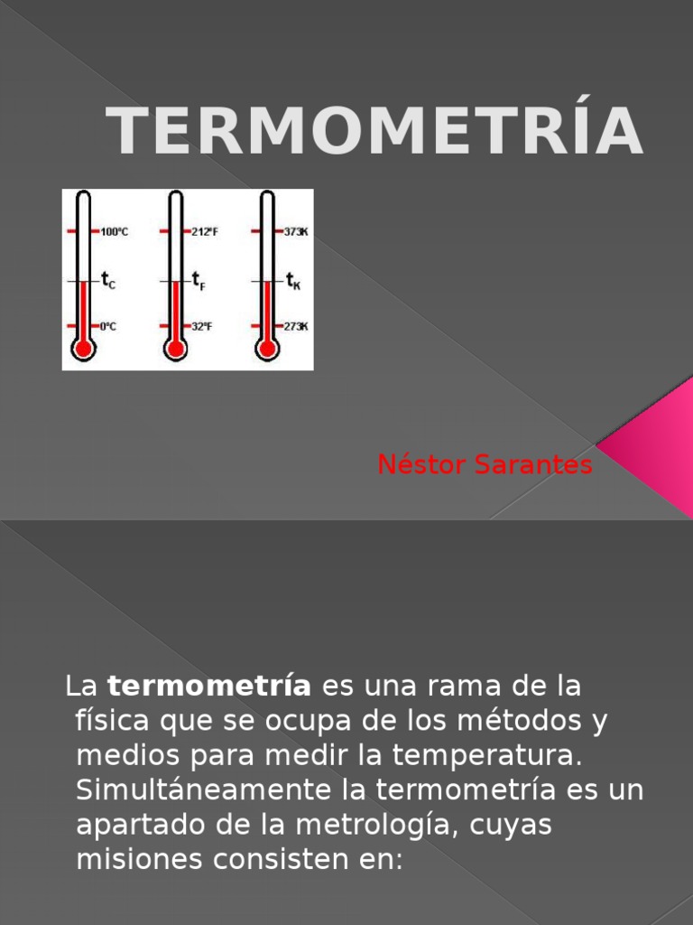TERMOMETRÍA | PDF | Celsius | Fahrenheit
