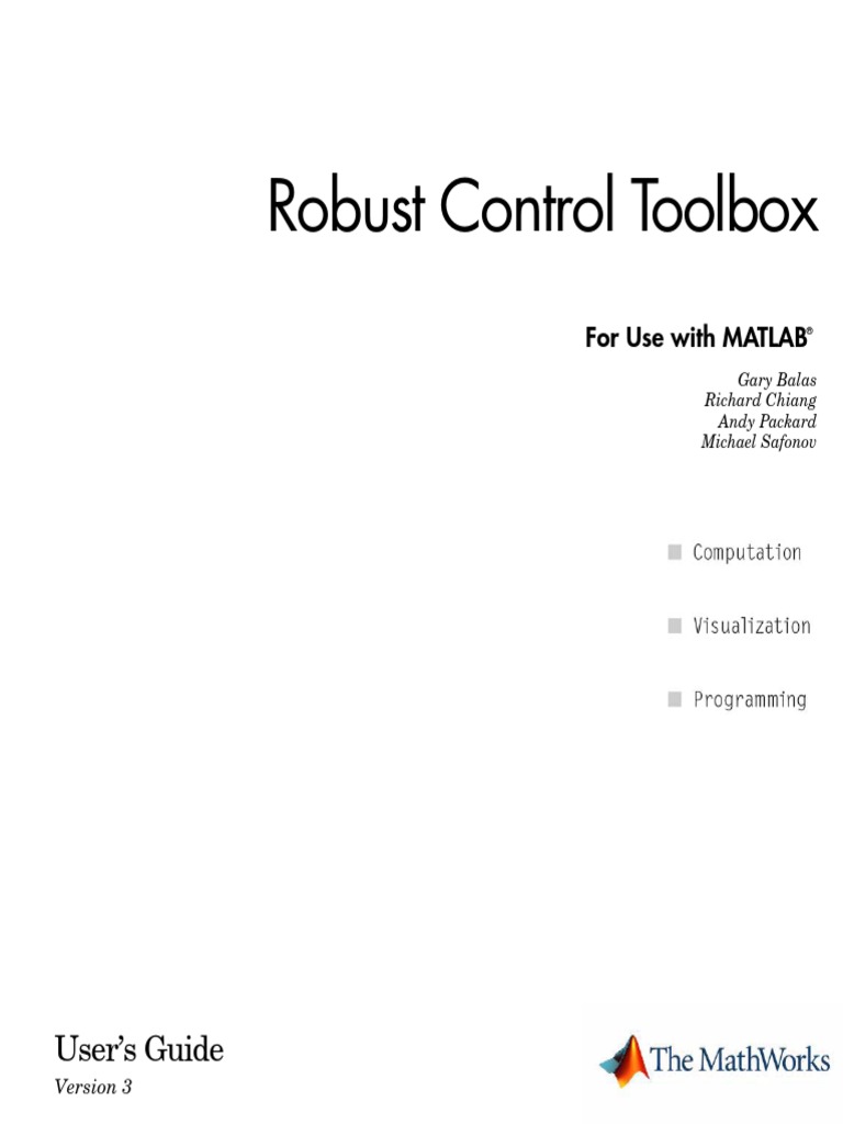 Robust Toolbox | PDF | Control Theory | Logarithm