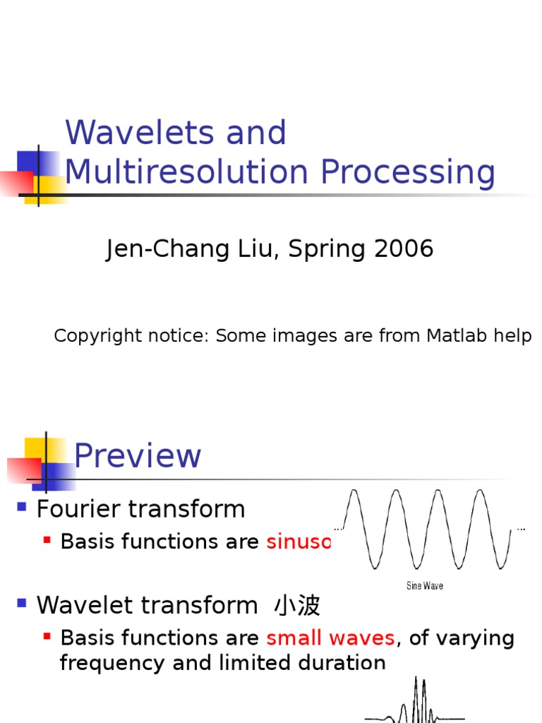 Wavelet Simple | PDF | Wavelet | Fourier Analysis