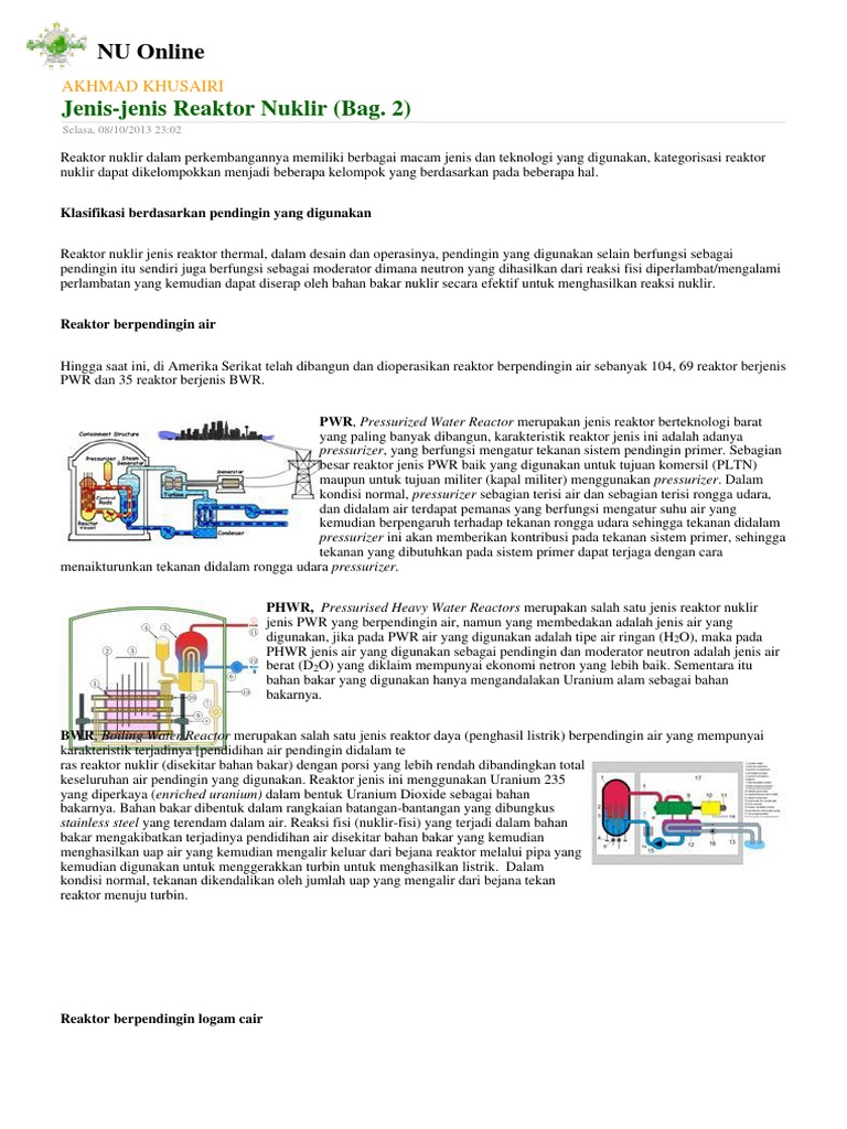 Jenis Jenis Reaktor | PDF