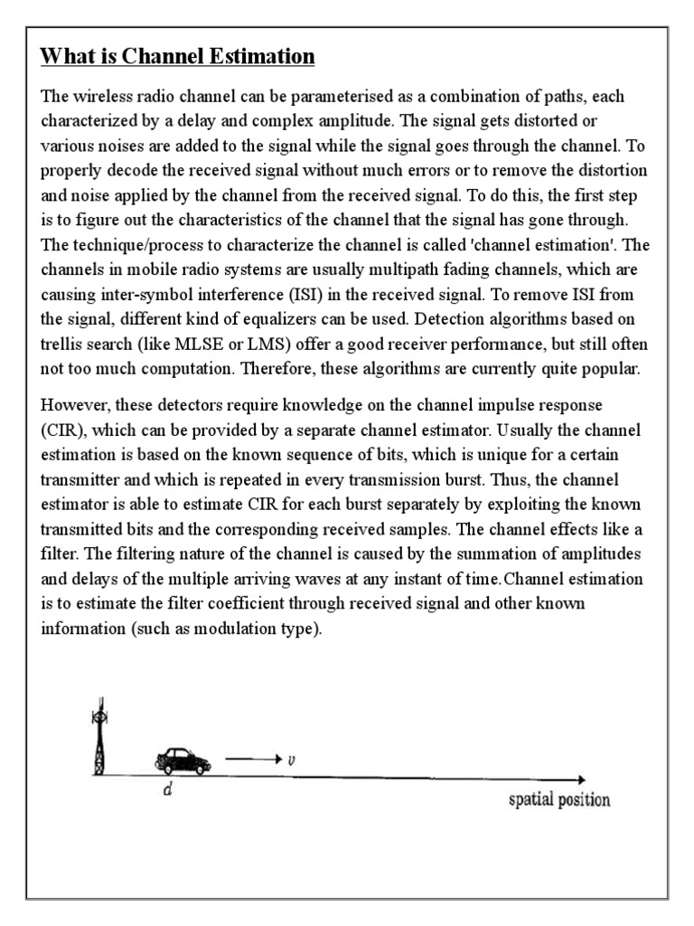 What Is Channel Estimation | PDF | Orthogonal Frequency Division ...
