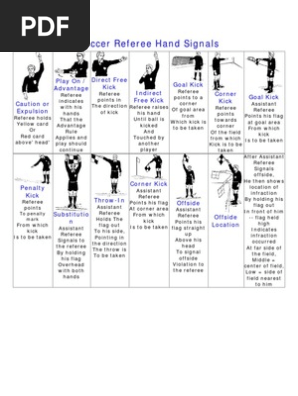 Soccer Hand Signals