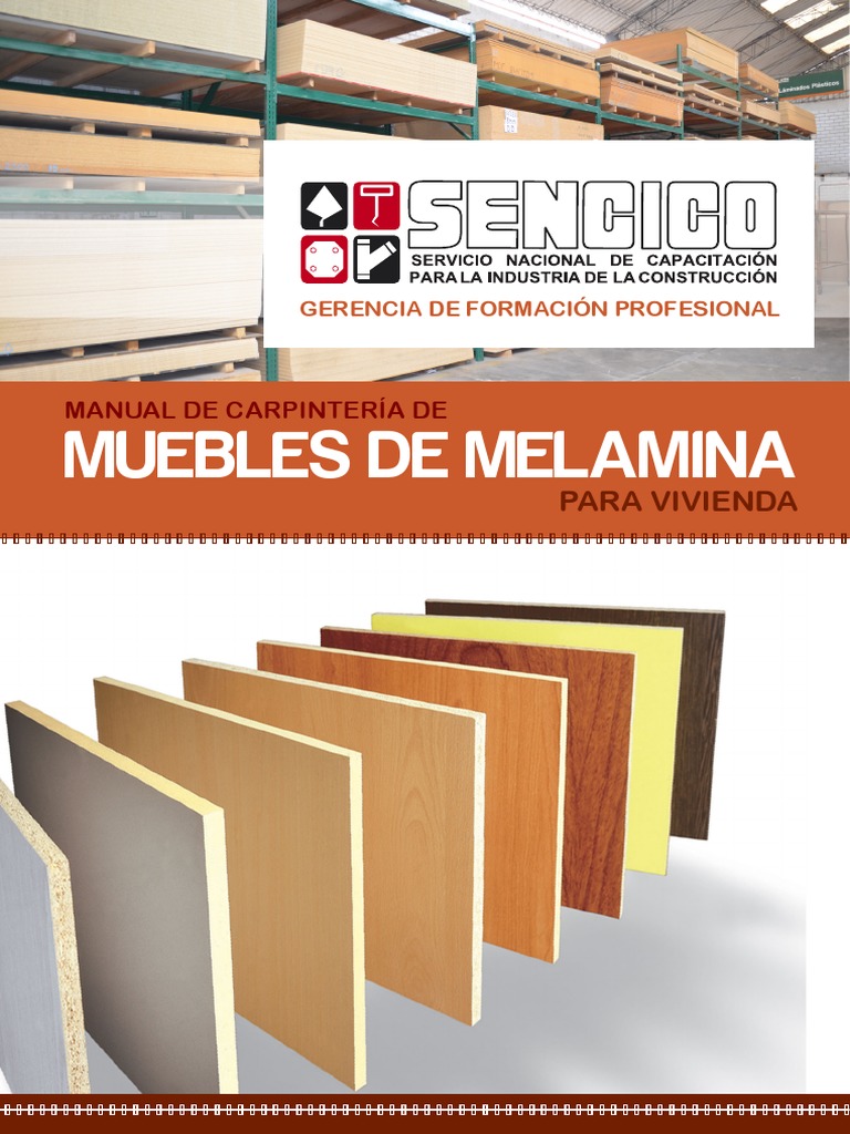 Manual de CarpinterÍ A en Melamina | PDF | Tornillo | Herramientas