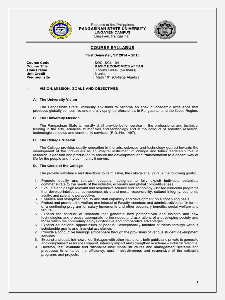 Basic Economics S2d Sem SY 2014 2015 | PDF | Macroeconomics | Demand