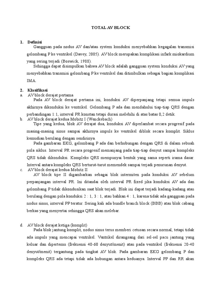 Total Av Block | PDF