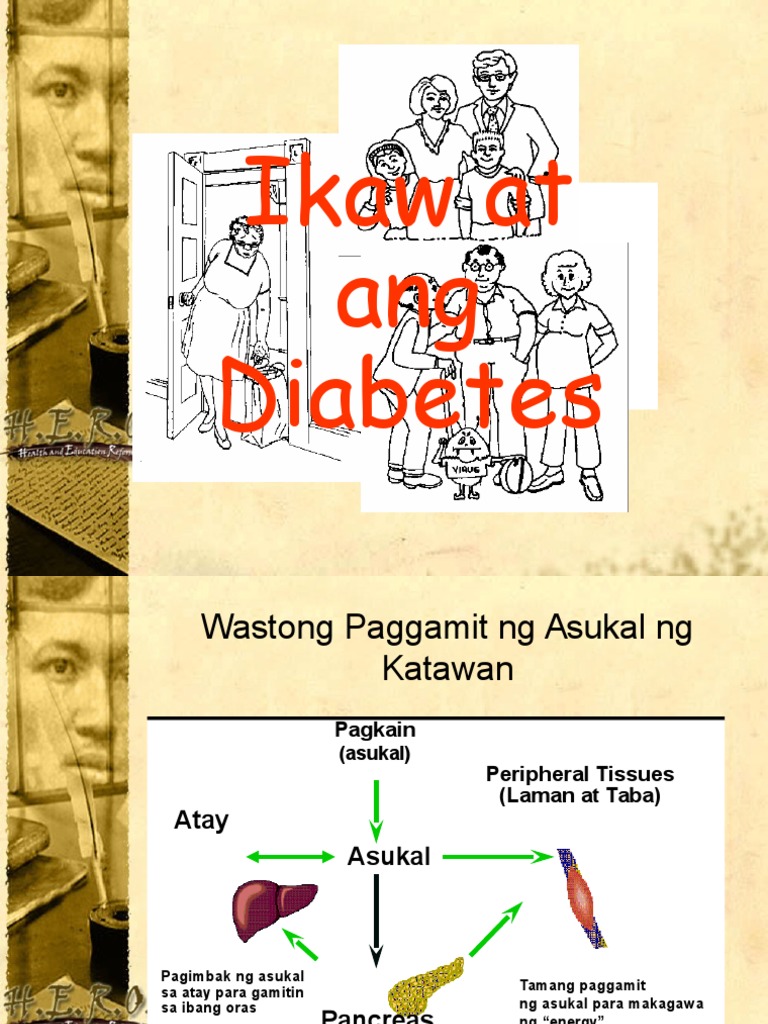 Diabetes Lecture (Tagalog) | PDF