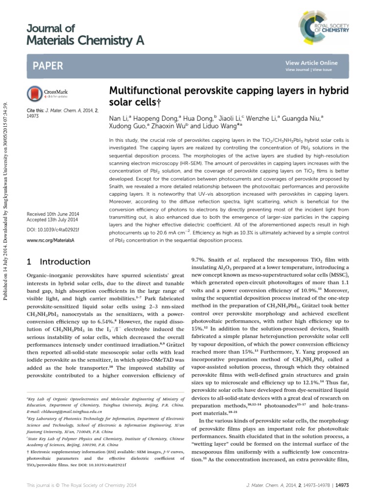 Materials Chemistry A: Journal of | PDF