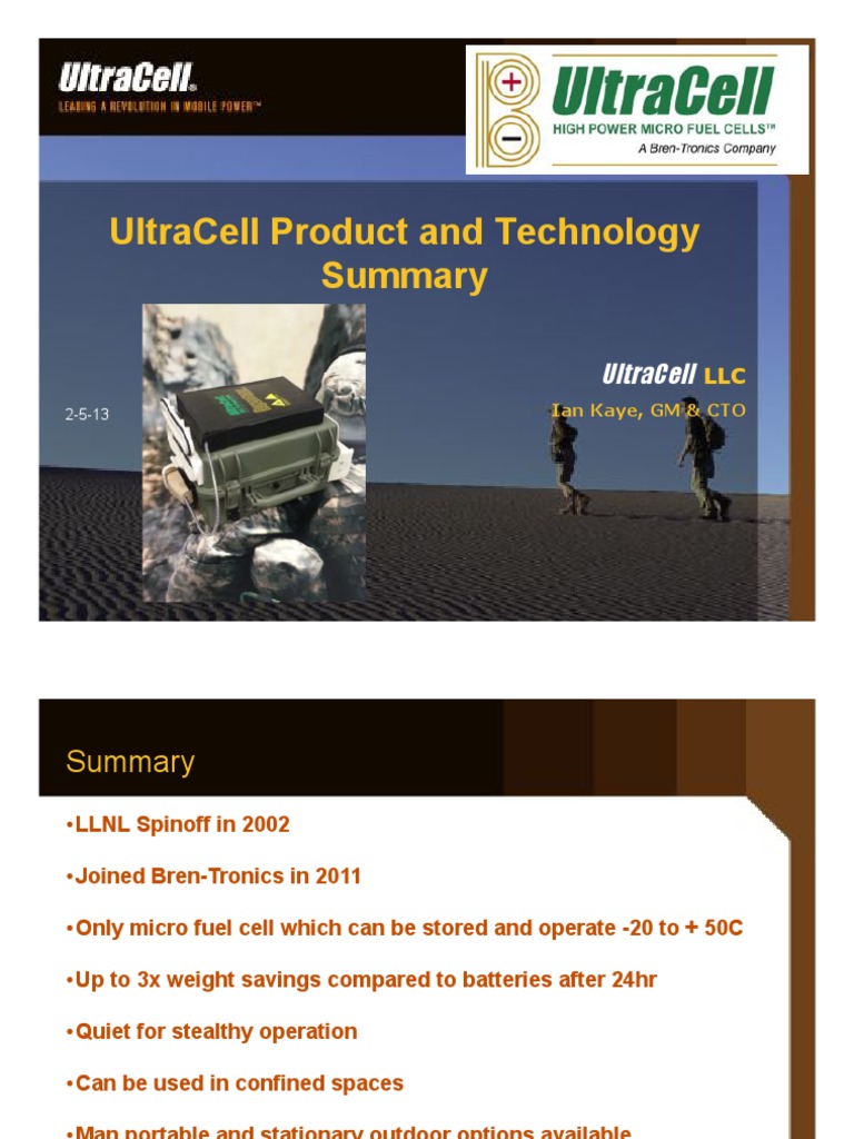 UltraCell Product and Tech Summary 3-21-14 Small File Size | PDF ...