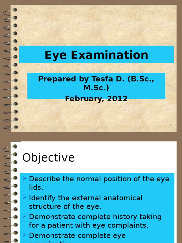 Unit-7-Eye Examination.ppt | Visual Acuity | Human Eye