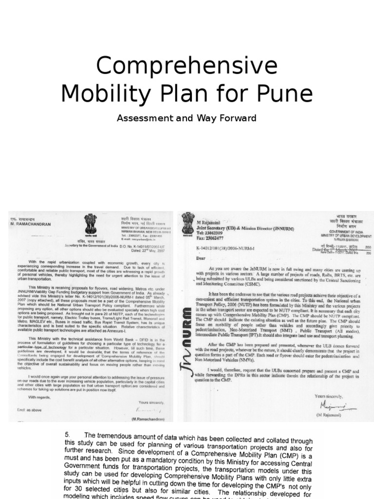 Comprehensive Mobility Plan For Pune 2015 | PDF | Traffic Collision | Trail