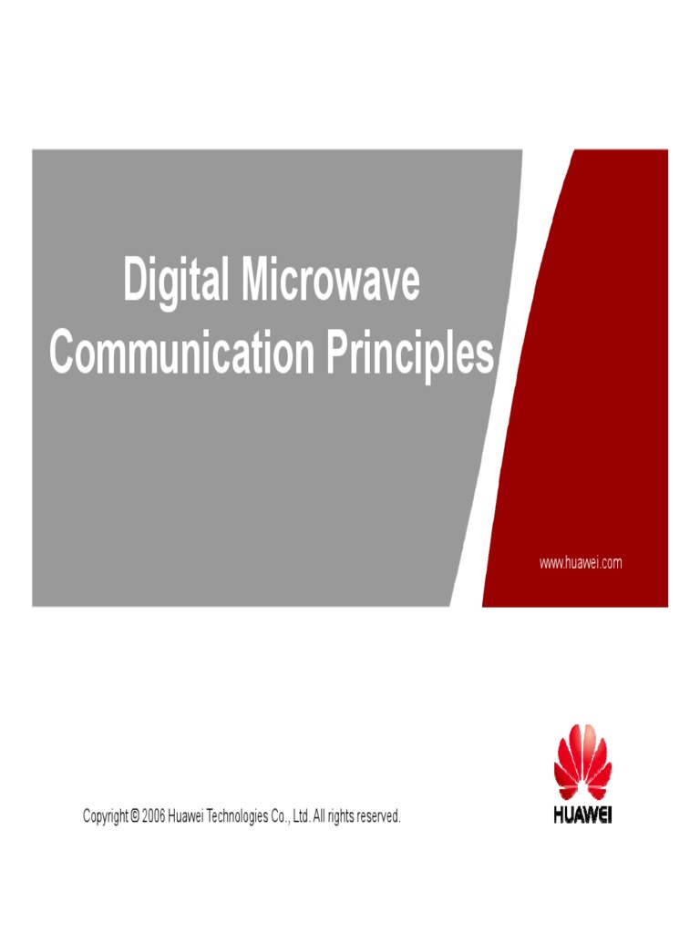 Digital Microwave Communication Principles | PDF | Radio Propagation ...