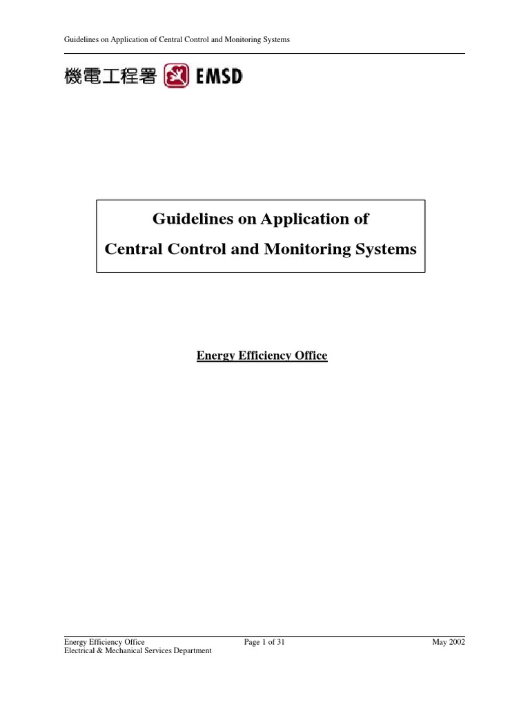 Guidelines - CCMS - EMSD | Download Free PDF | Air Conditioning | Hvac
