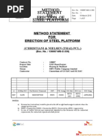 Method Statement For Structural Steel Erection | PDF | Stairs | Crane ...