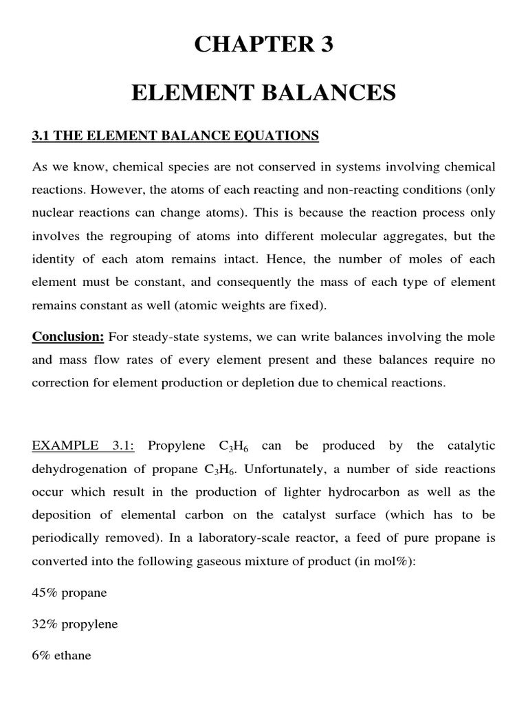 Mass and Energy Balances- Element Balances | Stoichiometry | Combustion