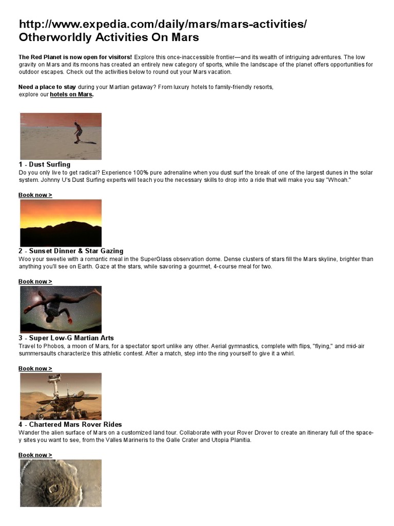 Otherworldly Activities On Mars | PDF | Mars | Planets Of The Solar System