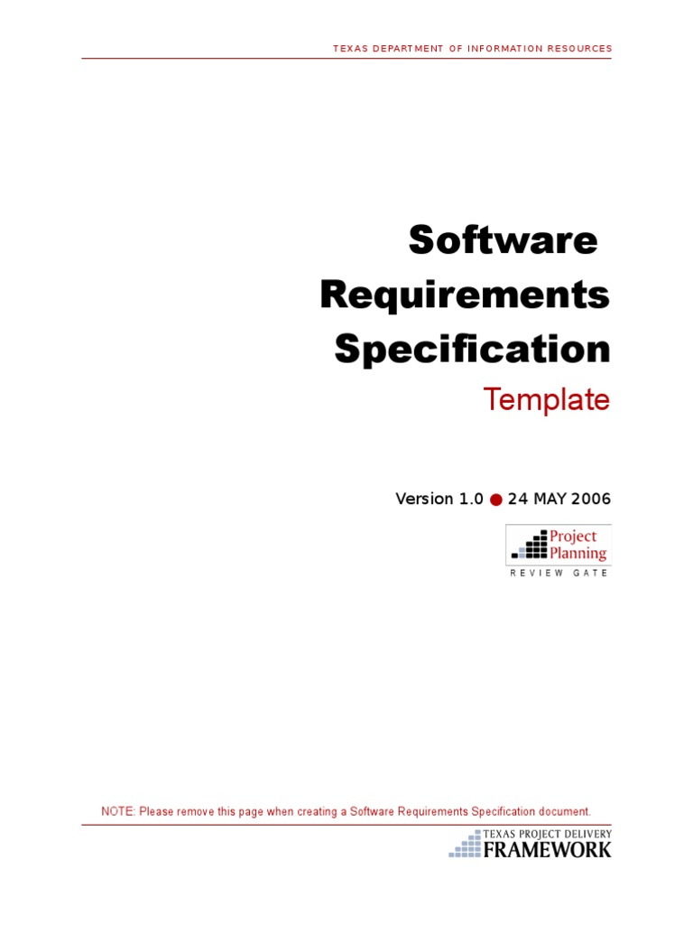 SRS Templates | PDF