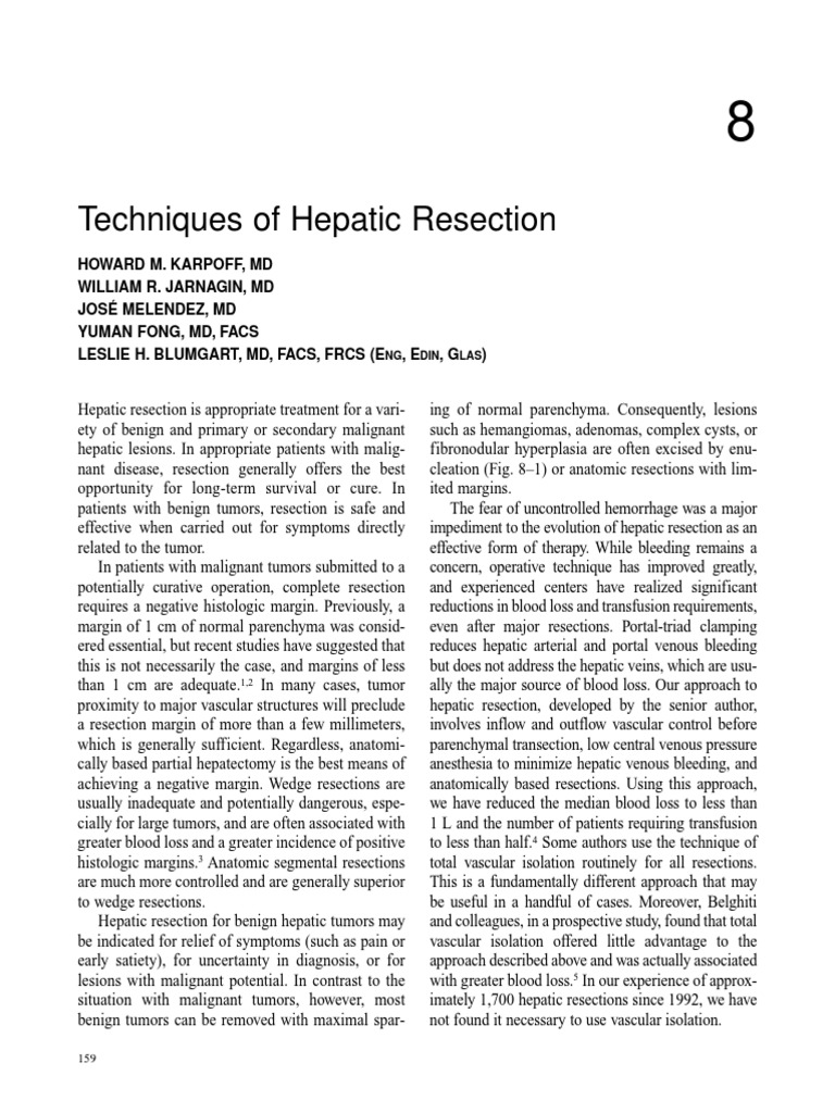 Hep Resxn Tech | PDF | Liver | Vein