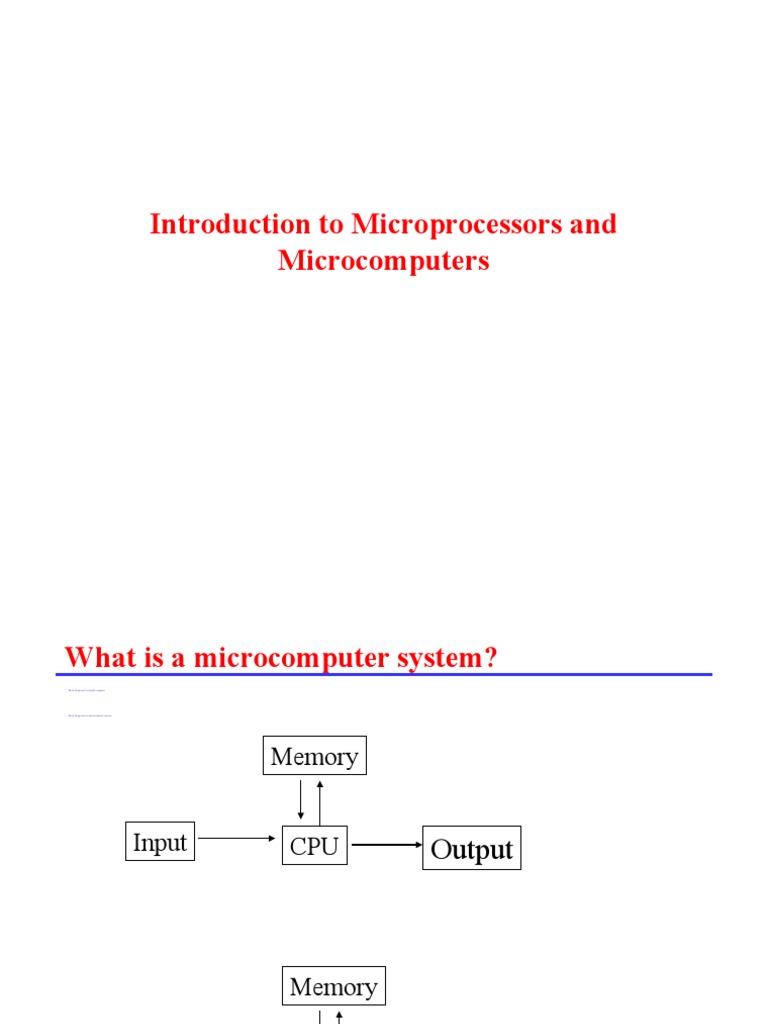 Introduction To Microprocessors and Microcomputers | PDF