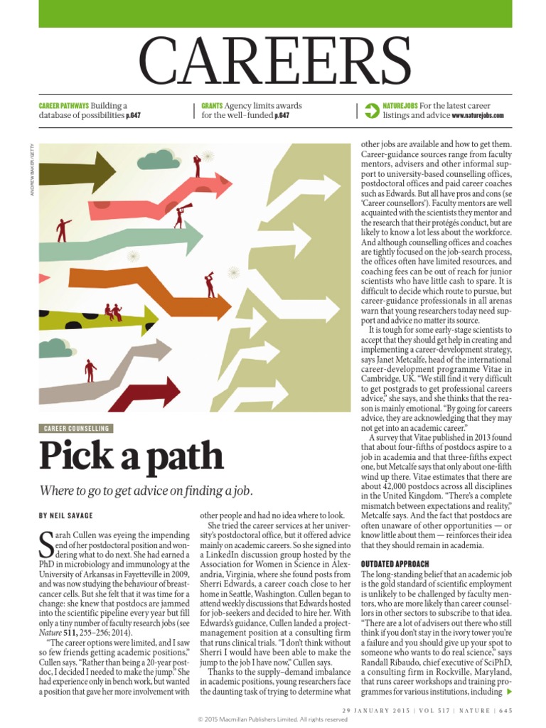 Careers: Pick A Path | PDF | Mentorship | Science