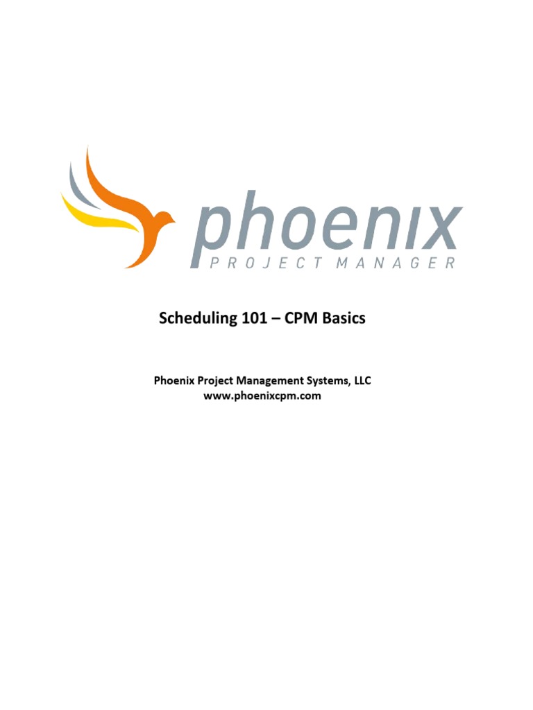 Scheduling 101 CPM Basics | PDF | Project Management | Business