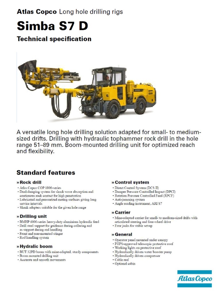 Especificaciones Simba S7D | PDF