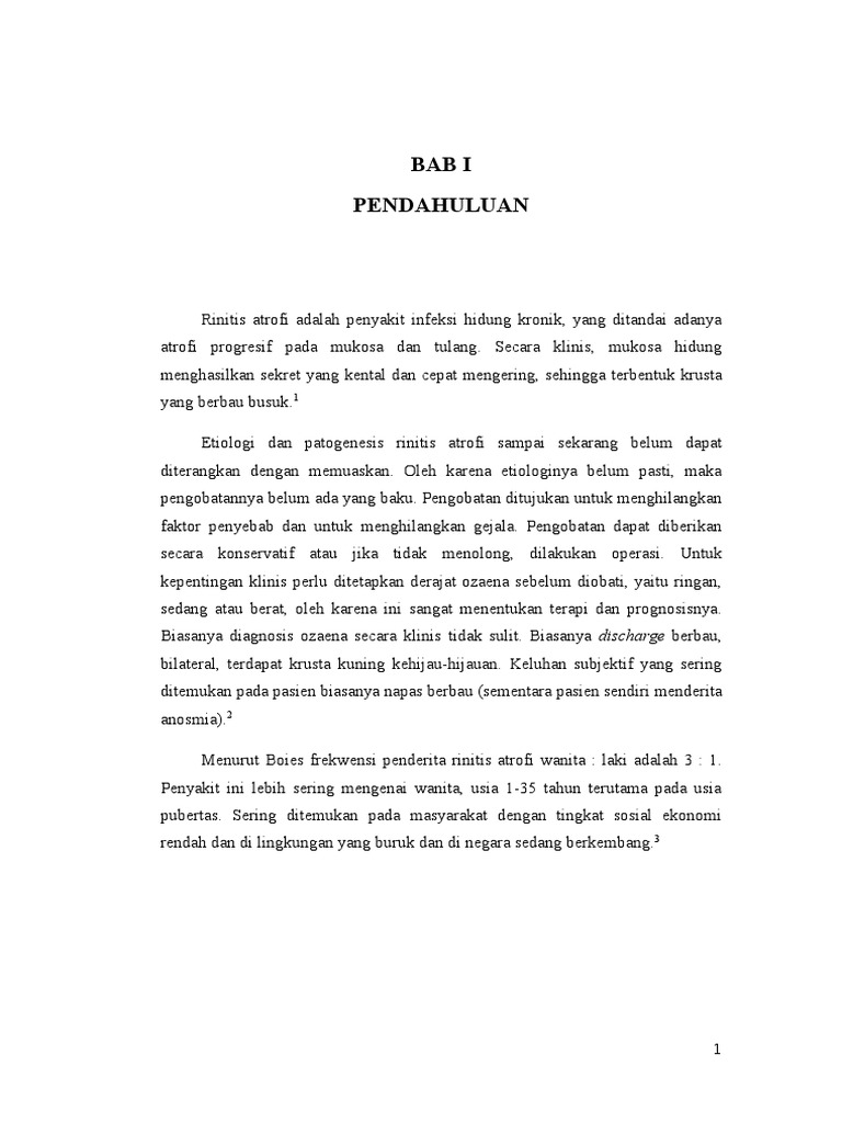 Rhinitis Atrofi | PDF