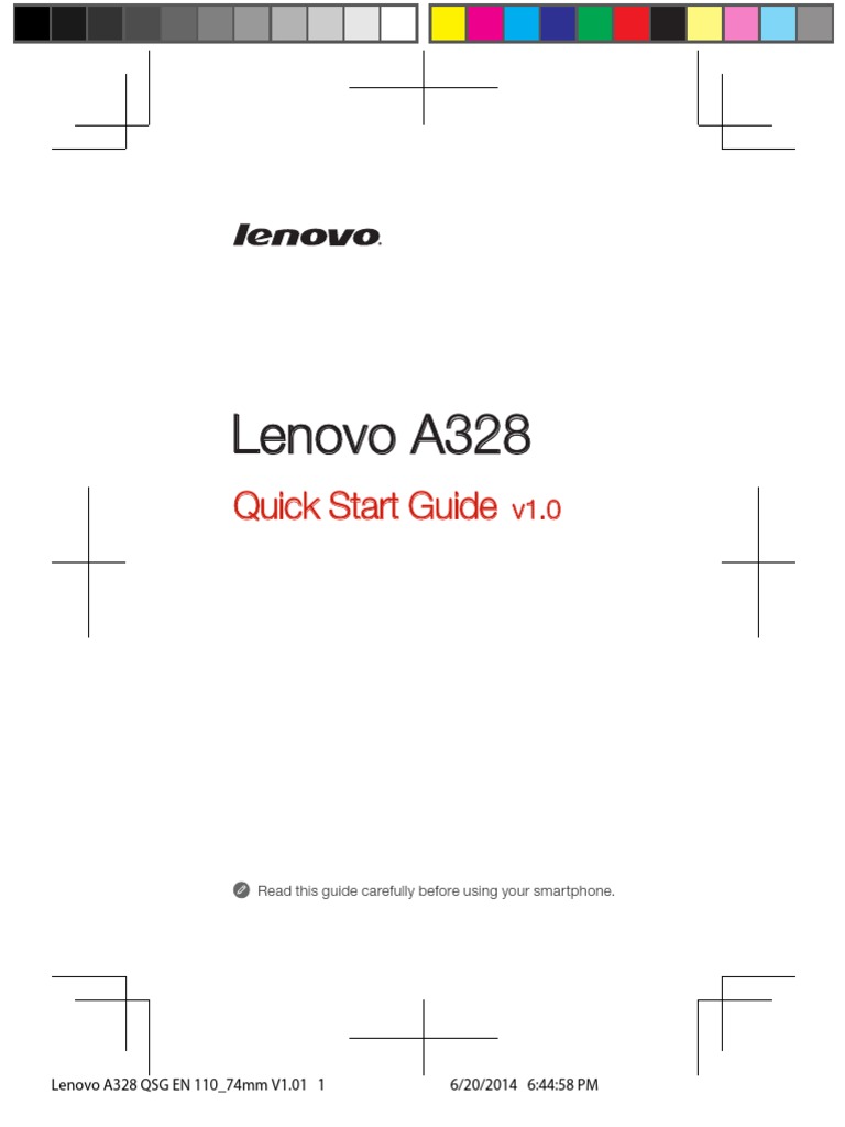Lenovo A328: Quick Start Guide | PDF | Subscriber Identity Module ...